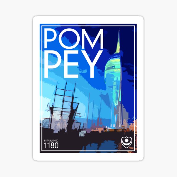 "Pompey" Sticker by PMundy | Redbubble