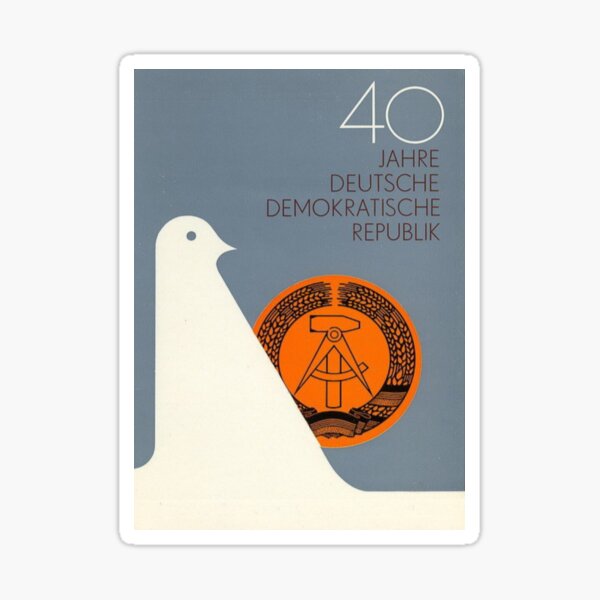 "DDR Poster" Sticker for Sale by ComradeRedFlag | Redbubble