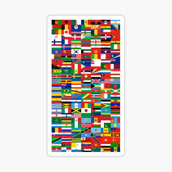 Flags Of The World Stickers | Redbubble