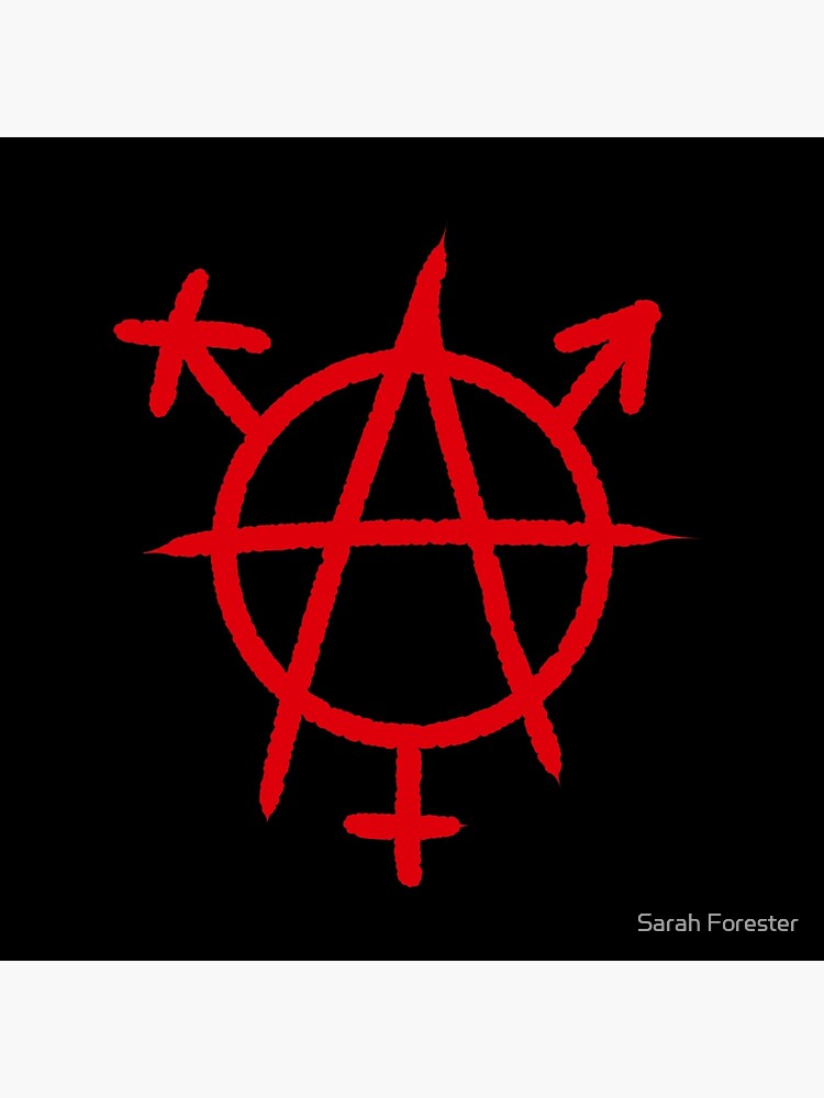 "Gender Anarchist Symbol" Poster for Sale by Sarah Forester | Redbubble