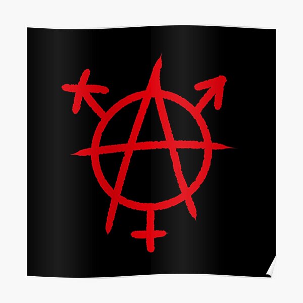 "Gender Anarchist Symbol" Poster for Sale by Sarah Forester | Redbubble