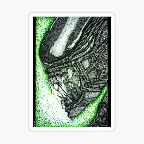 "Xenomorph Alien" Sticker by Rionatheasian | Redbubble