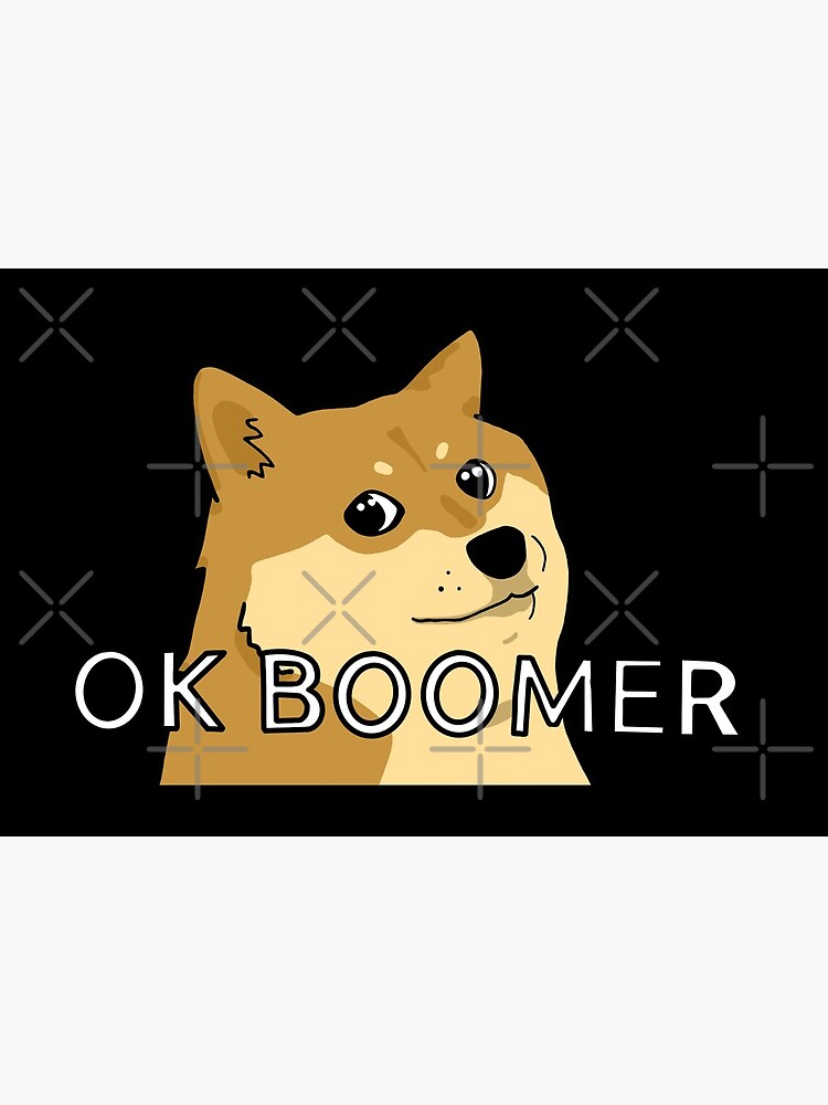"OK BOOMER doge meme" Mask by sivelobanova | Redbubble