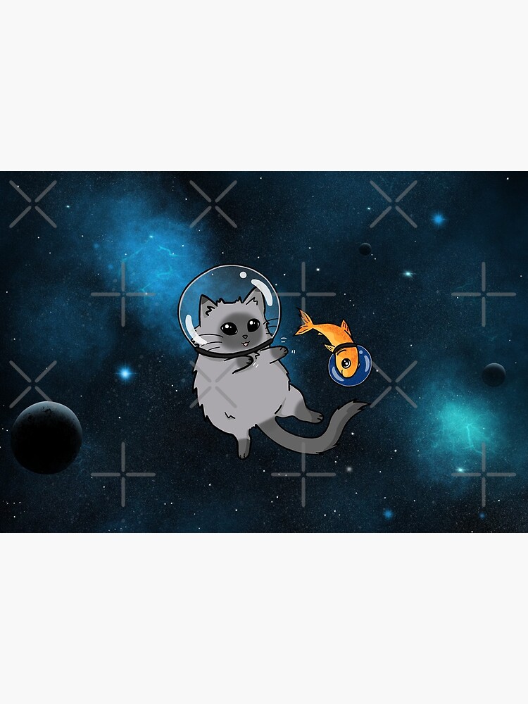 "spacecat and spacefish" Mask for Sale by sivelobanova | Redbubble