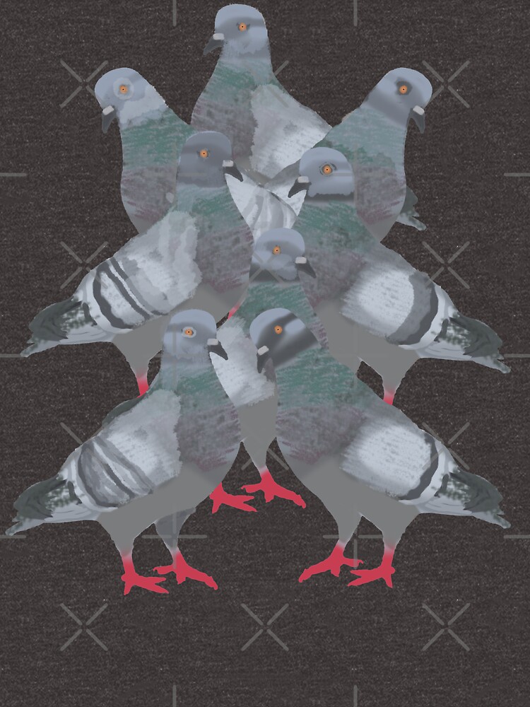 "Group of Pigeons" T-shirt for Sale by amymh | Redbubble | pigeon t ...