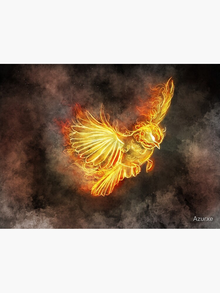 "Fire Bird" Poster by Azurxe | Redbubble