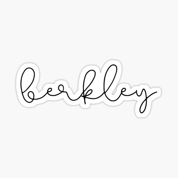 "berkley" Sticker for Sale by bebe2005 | Redbubble