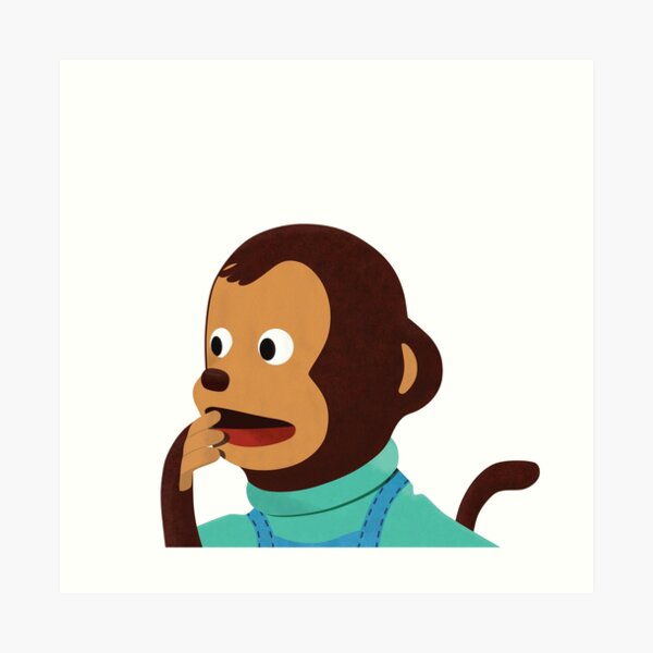 "Pedro aka Kento Surprised / Shocked Monkey Meme Illustration" Art ...