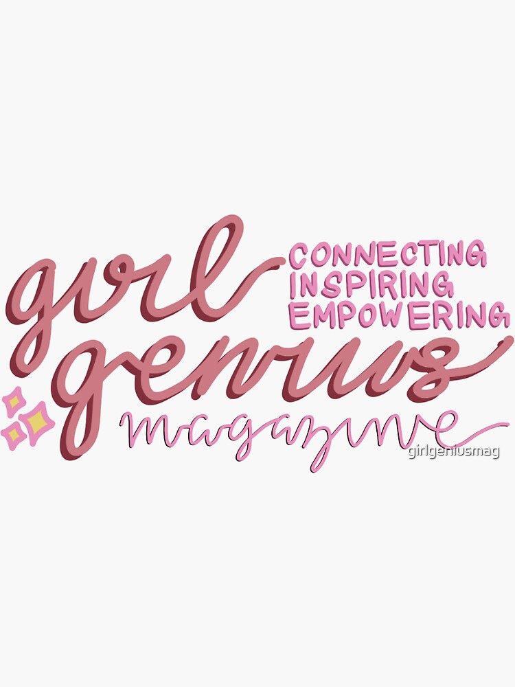 "Girl Genius Motto" Sticker for Sale by girlgeniusmag | Redbubble