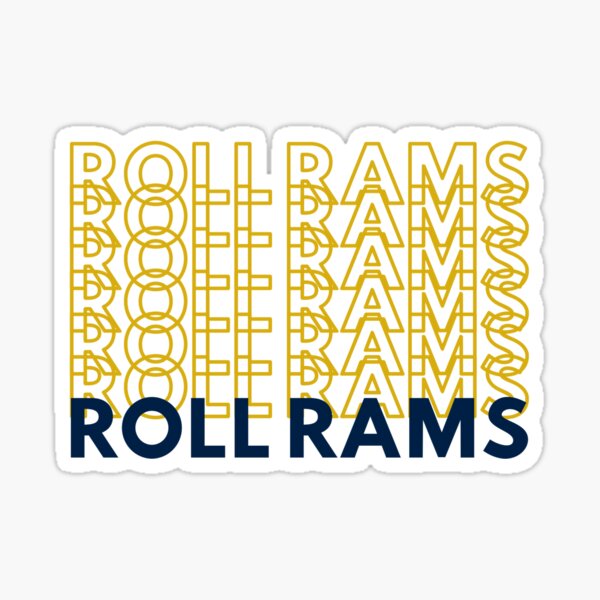 "Suffolk University ROLL RAMS sticker" Sticker by HaleighUrbowicz ...