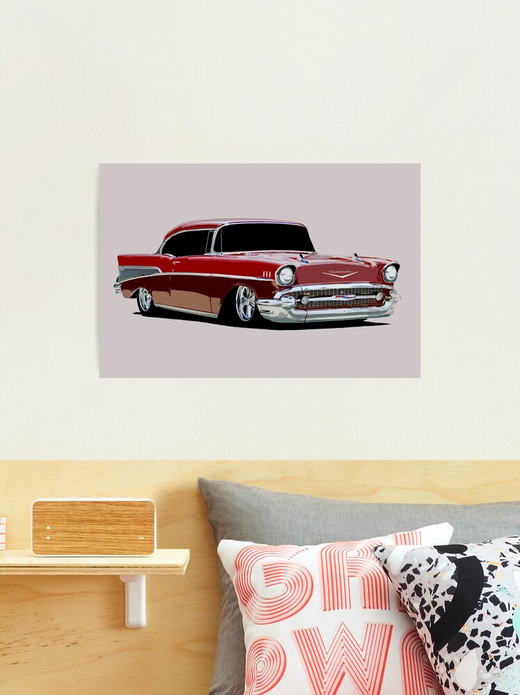 1957 Chevy Bel Air - stylized color 1957 Chevy Bel Air - stylized color