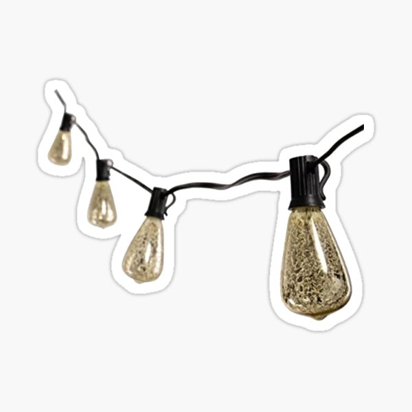 "Hanging Lights" Sticker by rosiethings | Redbubble