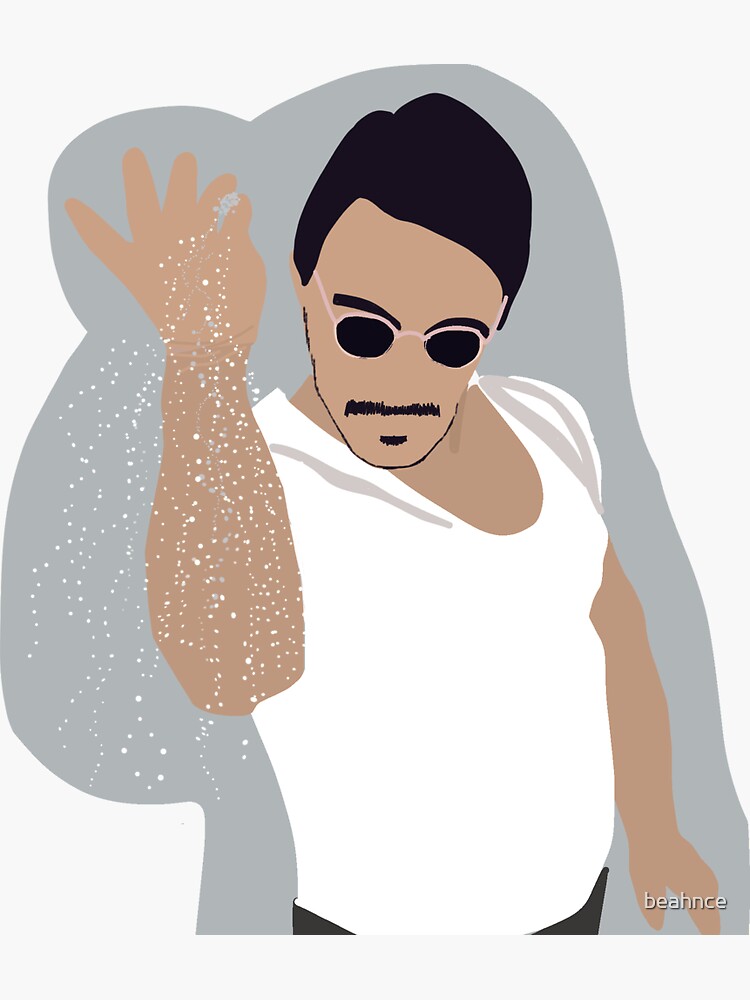 "Salt Bae Sticker" Sticker by beahnce | Redbubble