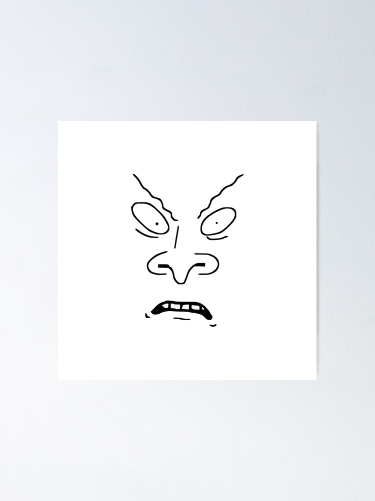 "Beavis Face" Poster for Sale by dyoung1108 | Redbubble