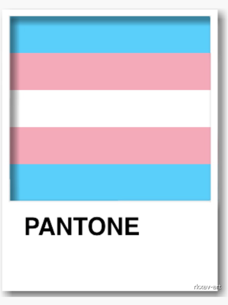 "Trans Pride Pantone Swatch" Sticker by rkxav-art | Redbubble