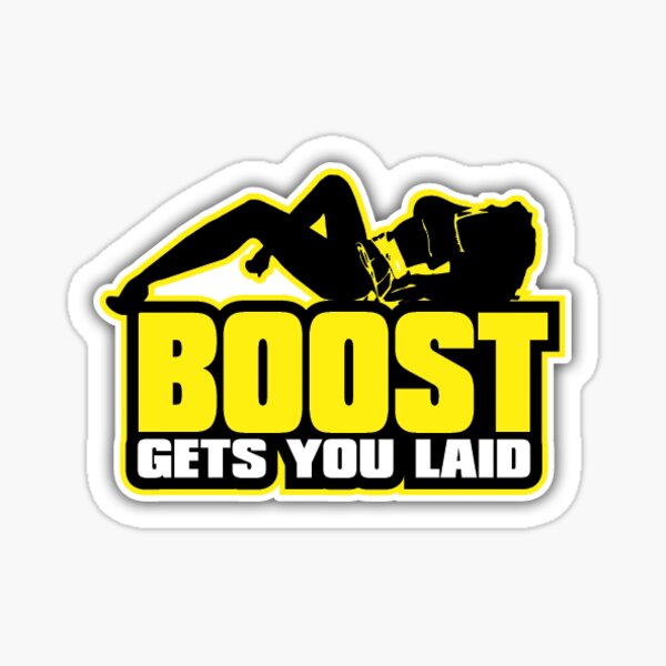 "Boost Sticker" Sticker for Sale by Sarged | Redbubble
