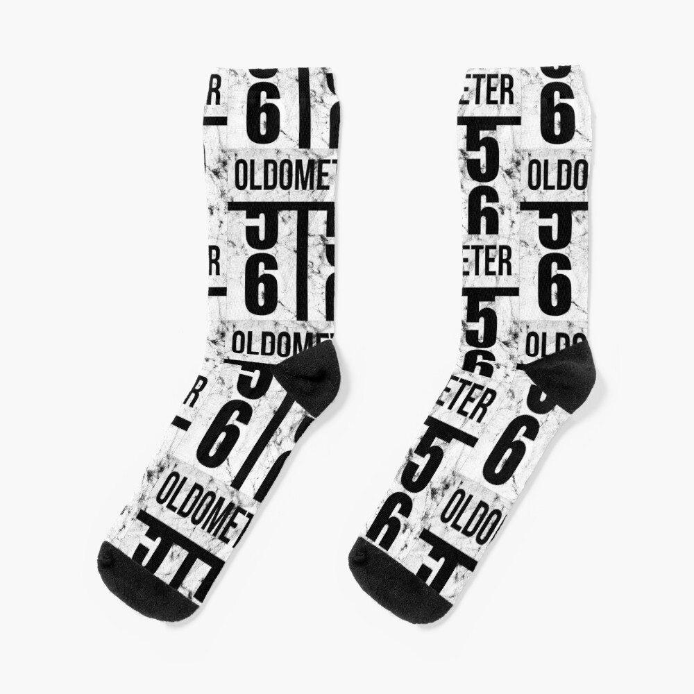 "65 Oldometer 65th Birthday Gift Idea" Socks for Sale by haselshirt ...