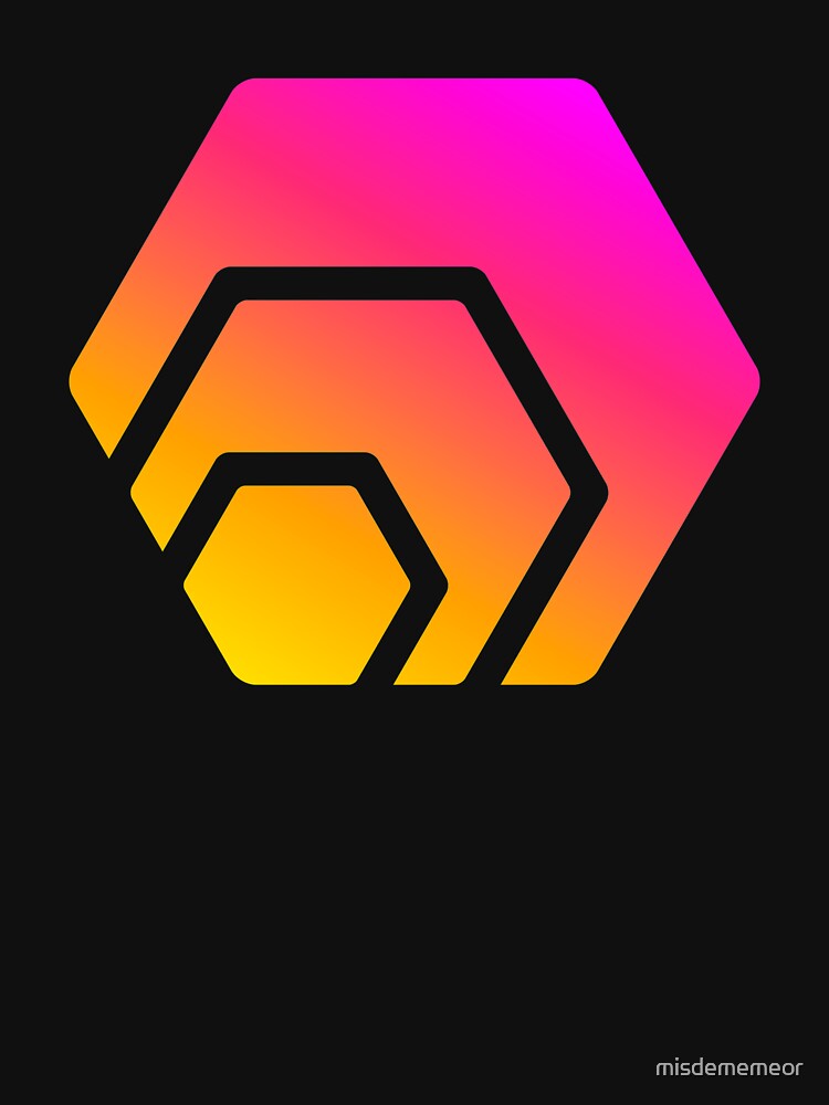 "HEX Crypto Hexagon Logo" T-shirt for Sale by misdememeor | Redbubble ...