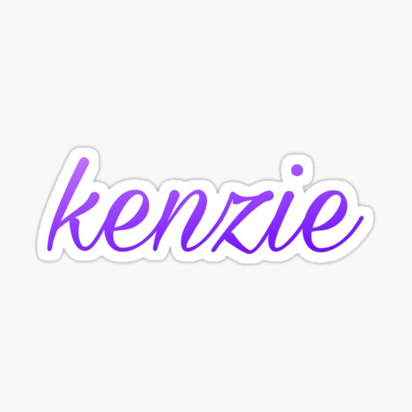 "Kenzie Sticker" Sticker for Sale by creationsbymads | Redbubble