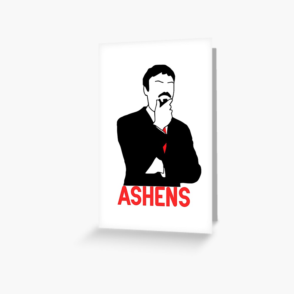 "Ashens Logo" Greeting Card by crossedanchor | Redbubble