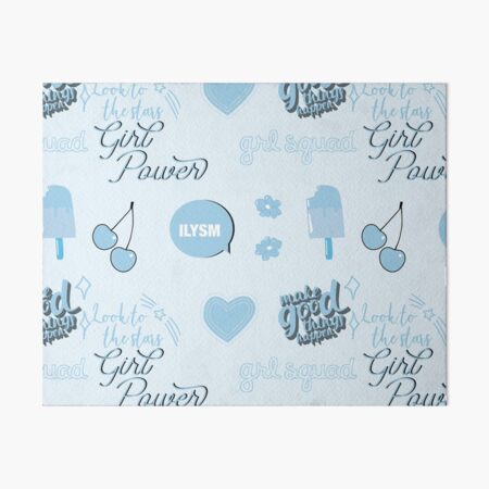 "Light Blue Sticker Pack - collection of hand drawn images and text for ...