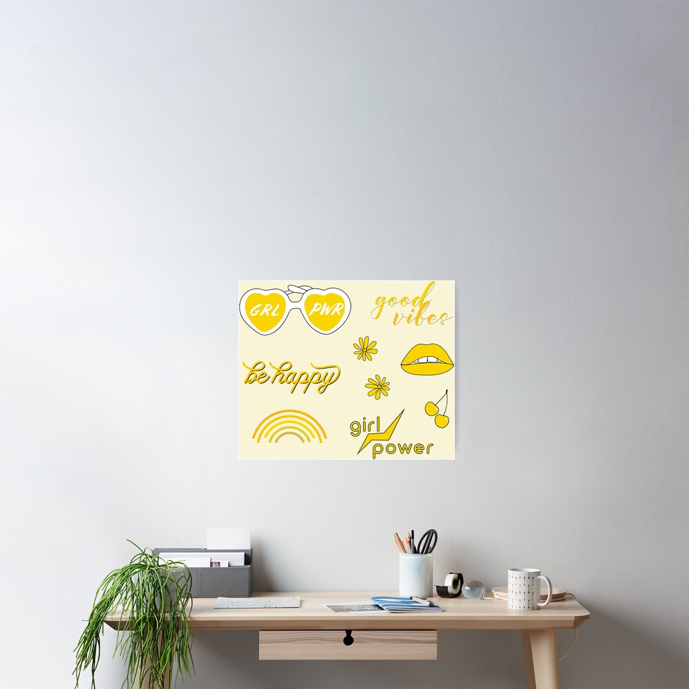 "Yellow Sticker Pack - collection for sticker set or any other product ...