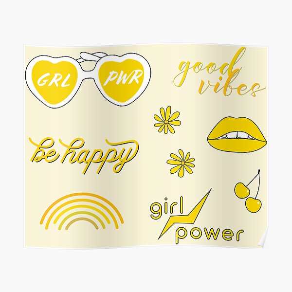 "Yellow Sticker Pack - collection for sticker set or any other product ...