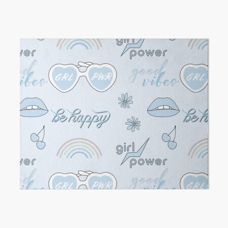 "Light Blue Sticker Pack - collection of hand drawn images and text for ...