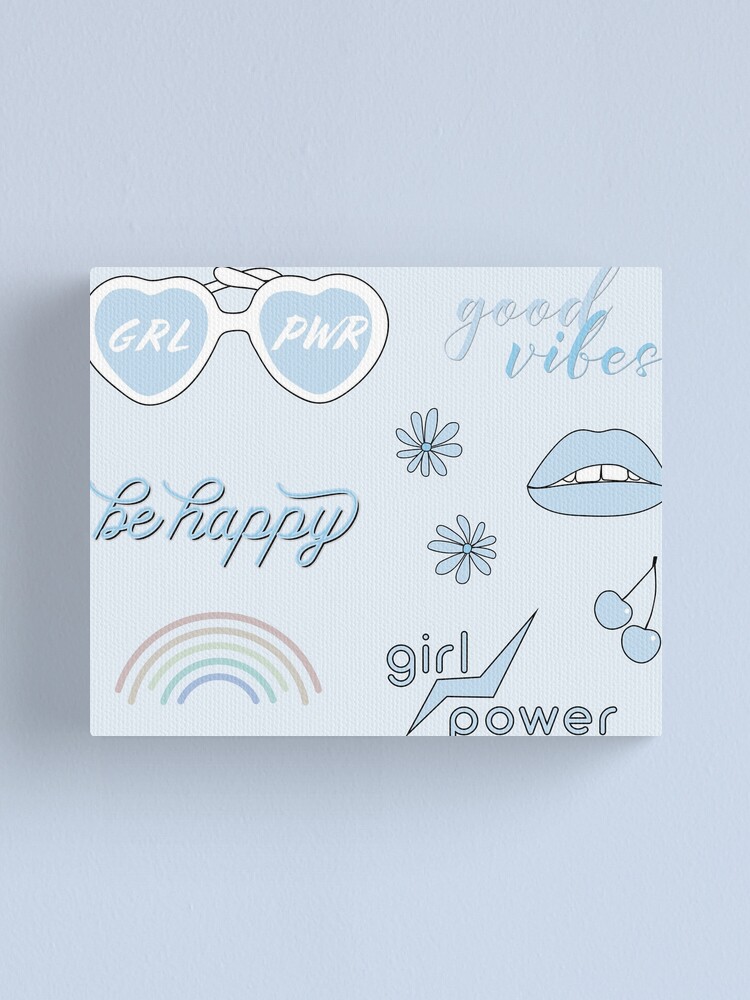 "Light Blue Sticker Pack - collection of hand drawn images and text for ...