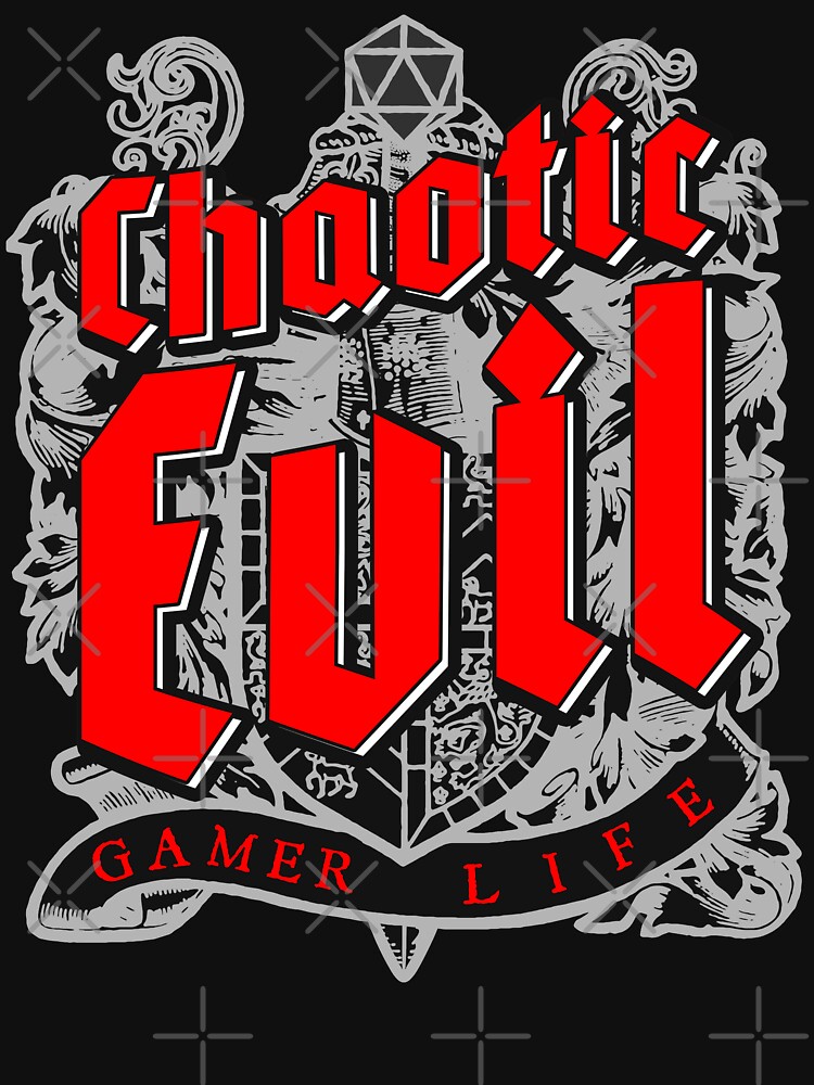 "Chaotic Evil Character Alignment" Active T-Shirt by GrandeDuc | Redbubble