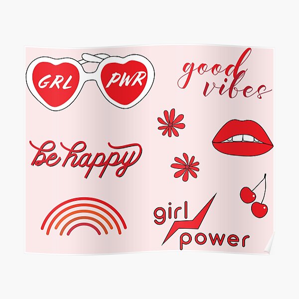 "Red Sticker Pack - collection for sticker set or any other product of ...