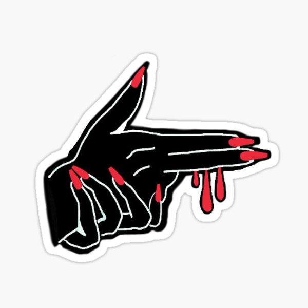 "Finger gun sticker" Sticker by jessperez | Redbubble