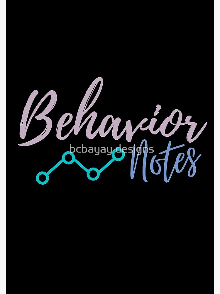 "Behavior analyst notebook" Journal for Sale by bcbayay designs | Redbubble