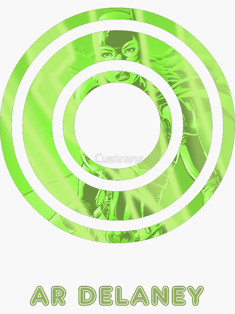 "AR Delaney Font Iconic Charactography - O" Sticker for Sale by ...