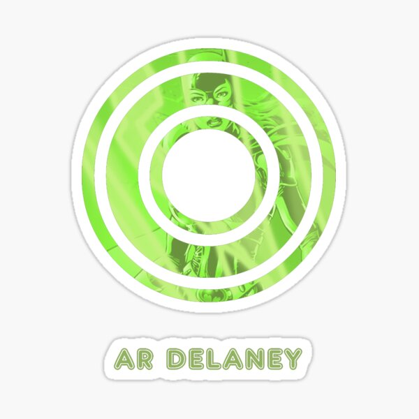 "AR Delaney Font Iconic Charactography - O" Sticker for Sale by ...
