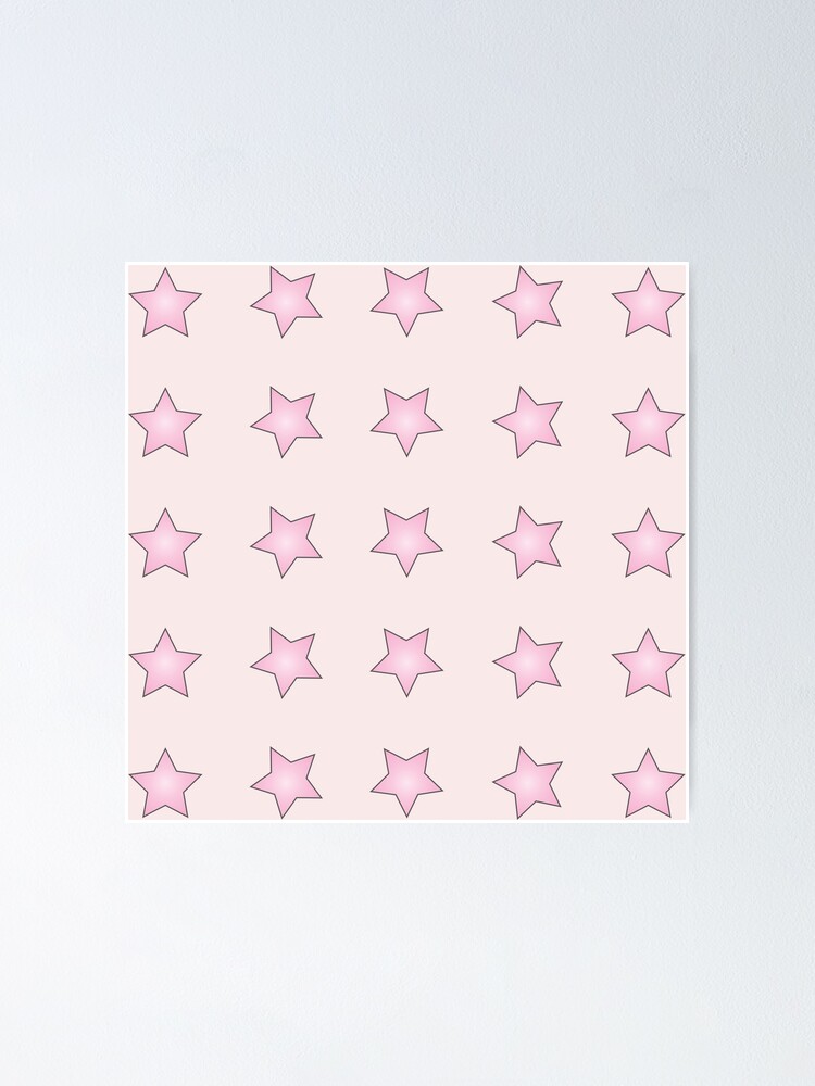 "Pink Pastel Star Sticker Pack" Poster for Sale by The-Goods | Redbubble