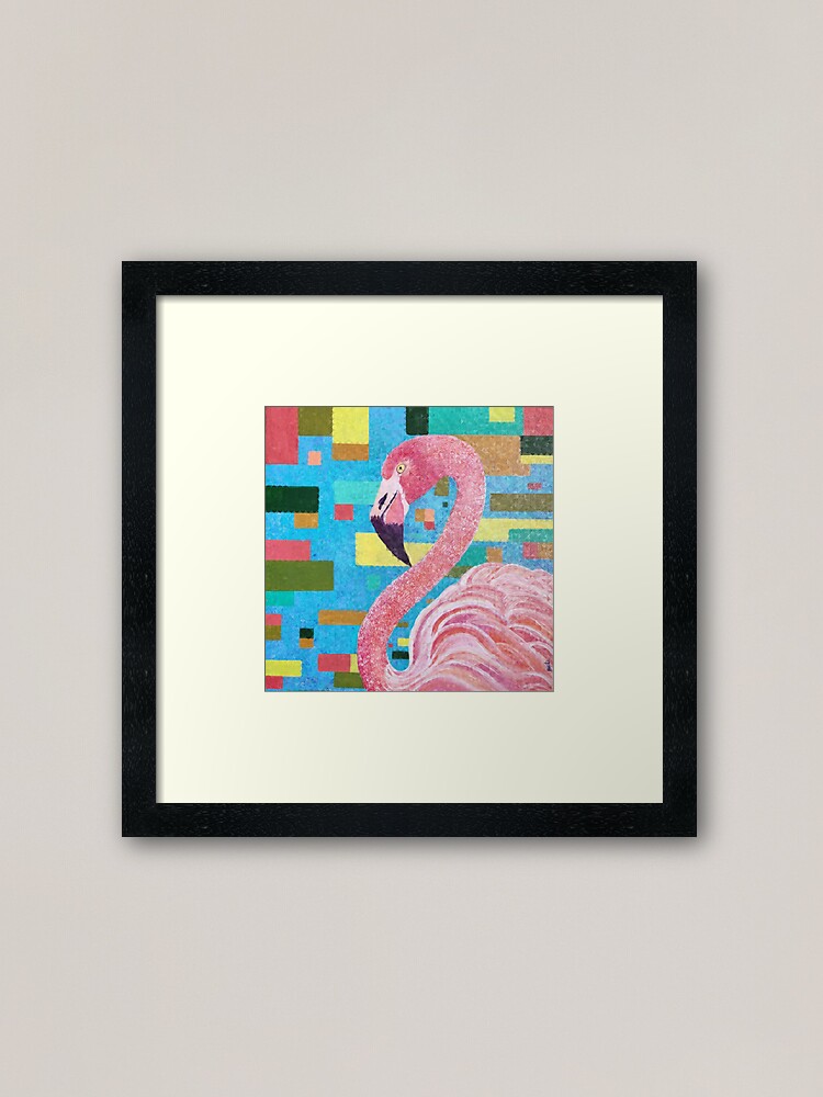 "Flamingo ! Symbol of strong emotions." Framed Art Print for Sale by ...