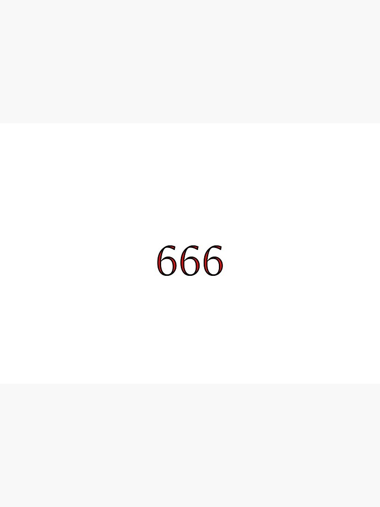 "666" Mask for Sale by CallMeTy | Redbubble