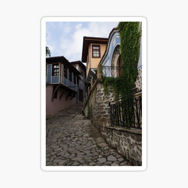 "Steep and Twisting Cobblestone Street" Sticker for Sale by GeorgiaM ...