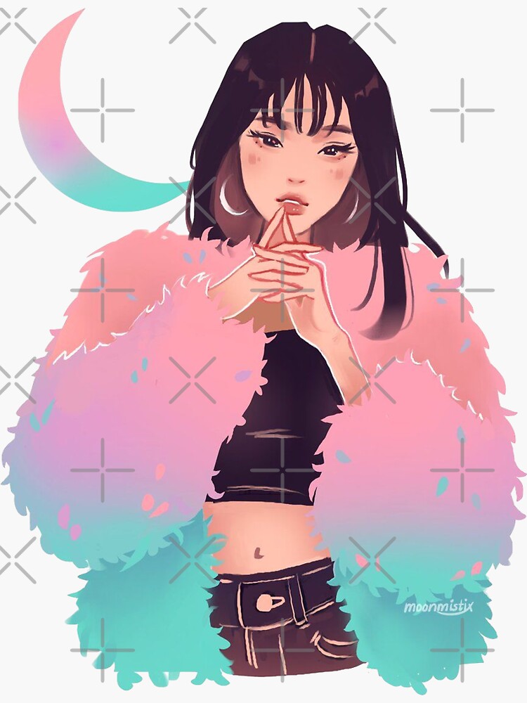 "Chungha Art" Sticker for Sale by katherinesbored | Redbubble