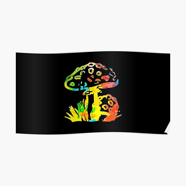 "Rainbow Shroom" Poster for Sale by Mike-Roscopy | Redbubble