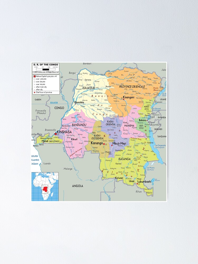 "Dr Congo Map" Poster for Sale by Letsbecreative1 | Redbubble