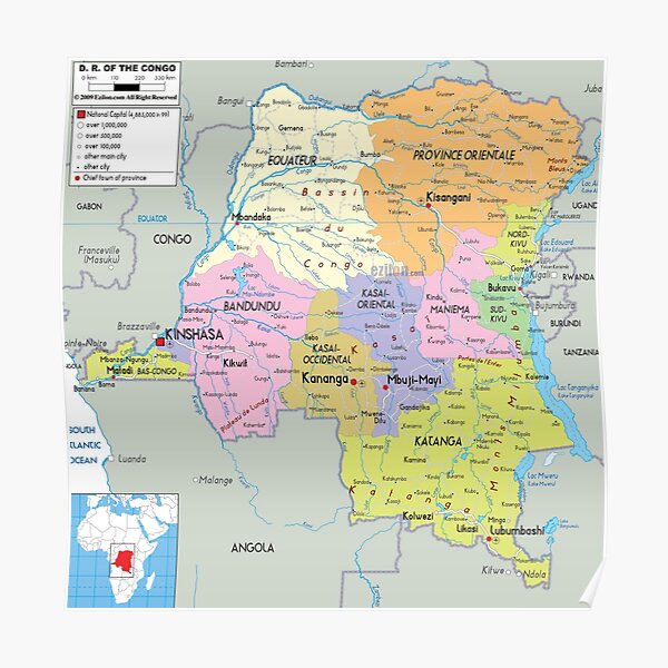 "Dr Congo Map" Poster for Sale by Letsbecreative1 | Redbubble