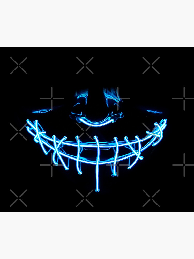 "smile led spooky mask" Art Print for Sale by guillermofarze | Redbubble