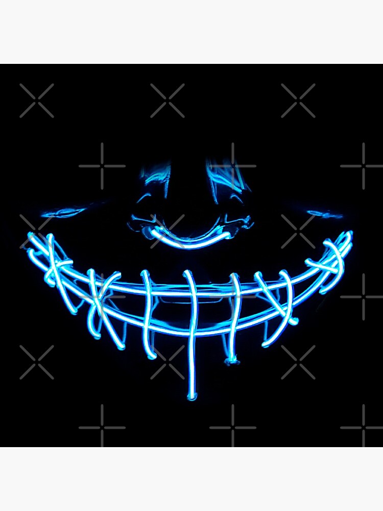 "smile led spooky mask" Coasters (Set of 4) by guillermofarze | Redbubble