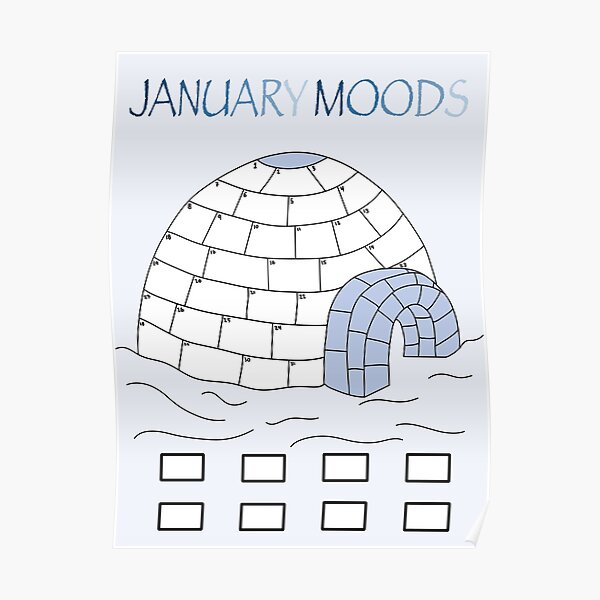 January Mood Tracker Printable
