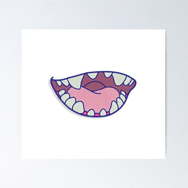 "Lilo & Stitch Open Mouth Teeth" Poster for Sale by TheUnf0rgiven ...