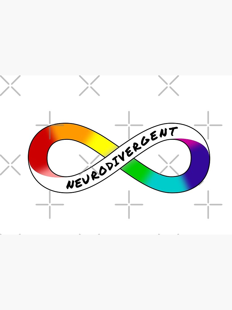 "Neurodivergent - Rainbow Infinity Symbol for Neurodiversity Actually ...