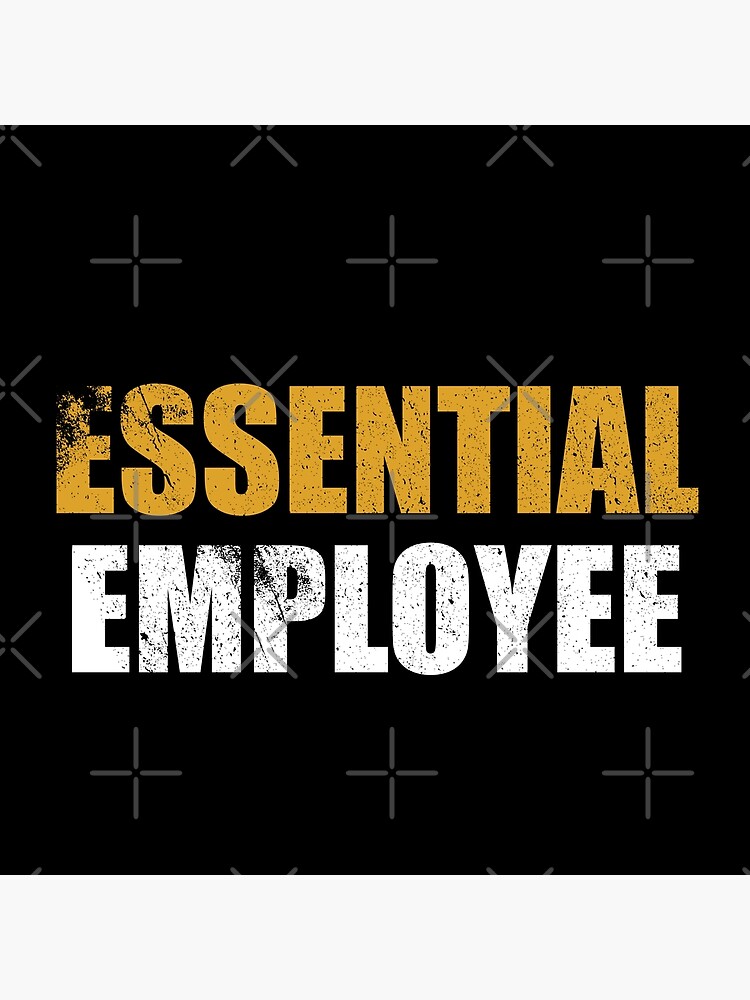"Funny essential employee" Poster by nikolaysparkov | Redbubble