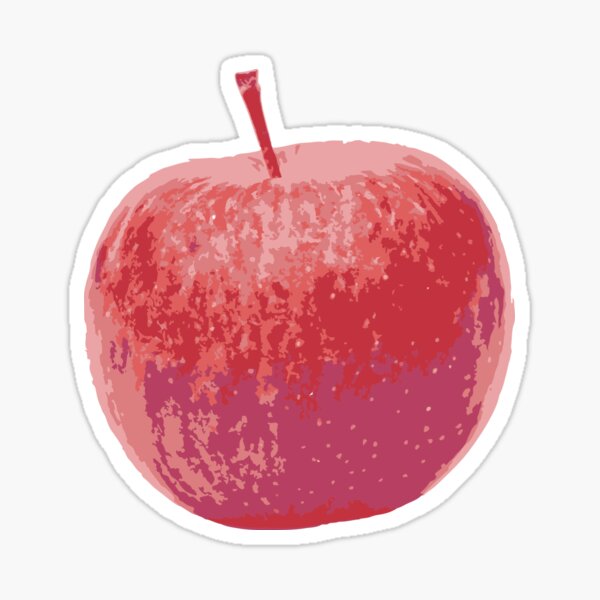"Red Apple" Sticker by Chillions | Redbubble